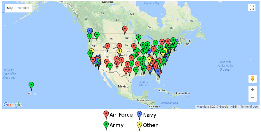 Facilities By State - SMART Scholarship